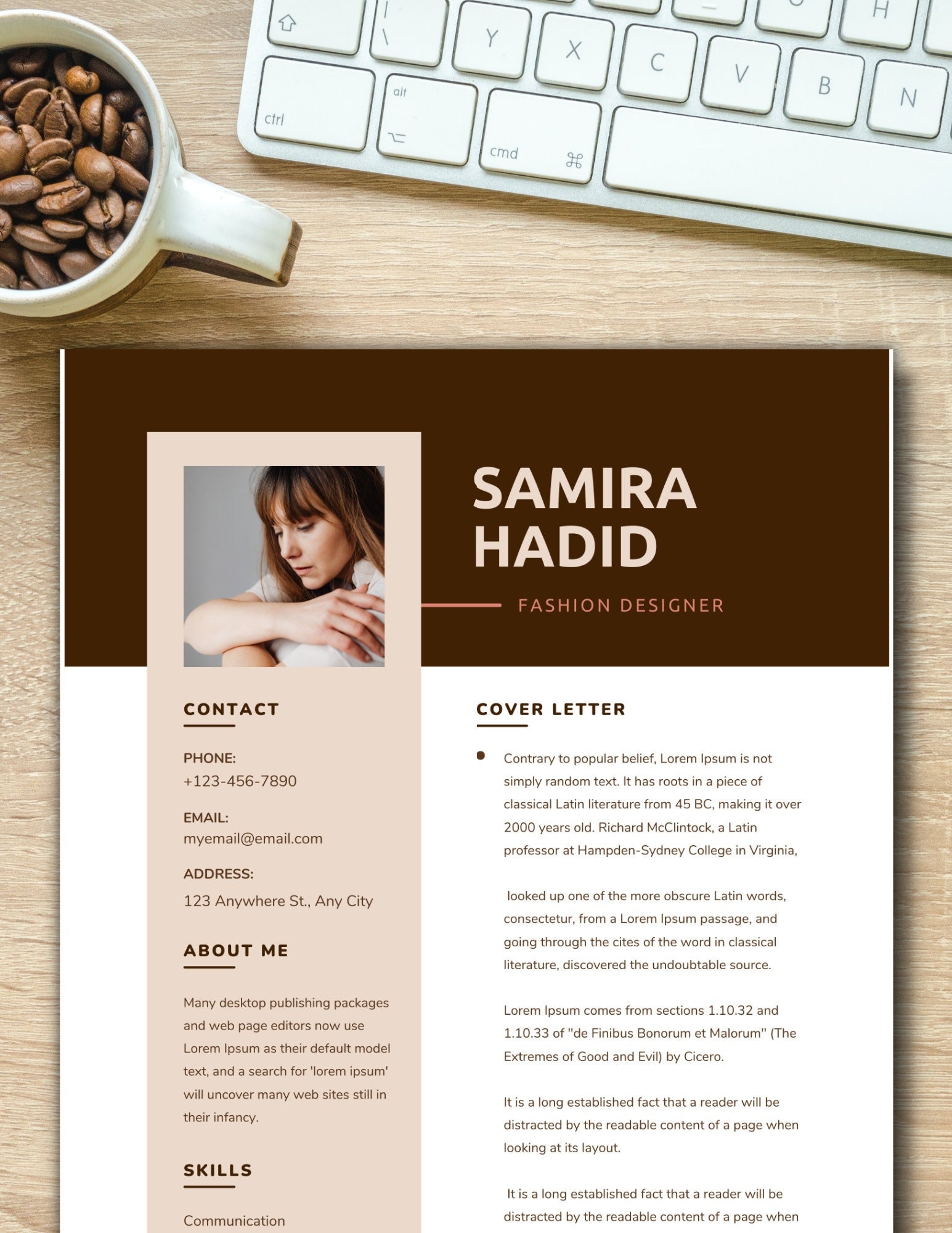Fashion Designer Resume Template - Etsy