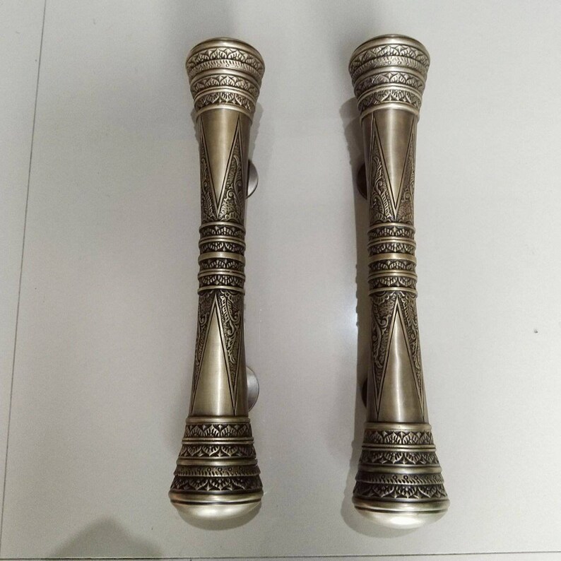 42 Cm Brass Victorian Big Pulls Handle Vintage Classic Detail - Etsy