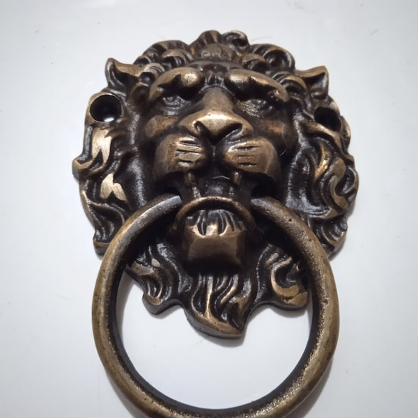 Lion Knocker Drawer Pull - Etsy