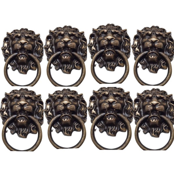Lion Knocker Drawer Pull - Etsy