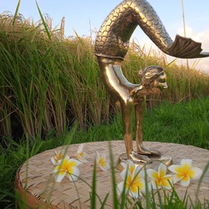 39 Cm Big Mermaid Sculpture Large Mermaid Sculpture for Home and Office ...