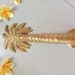2pcs Palm Tree Solid Brass Door Handles, Tropical Front Entry Door ...