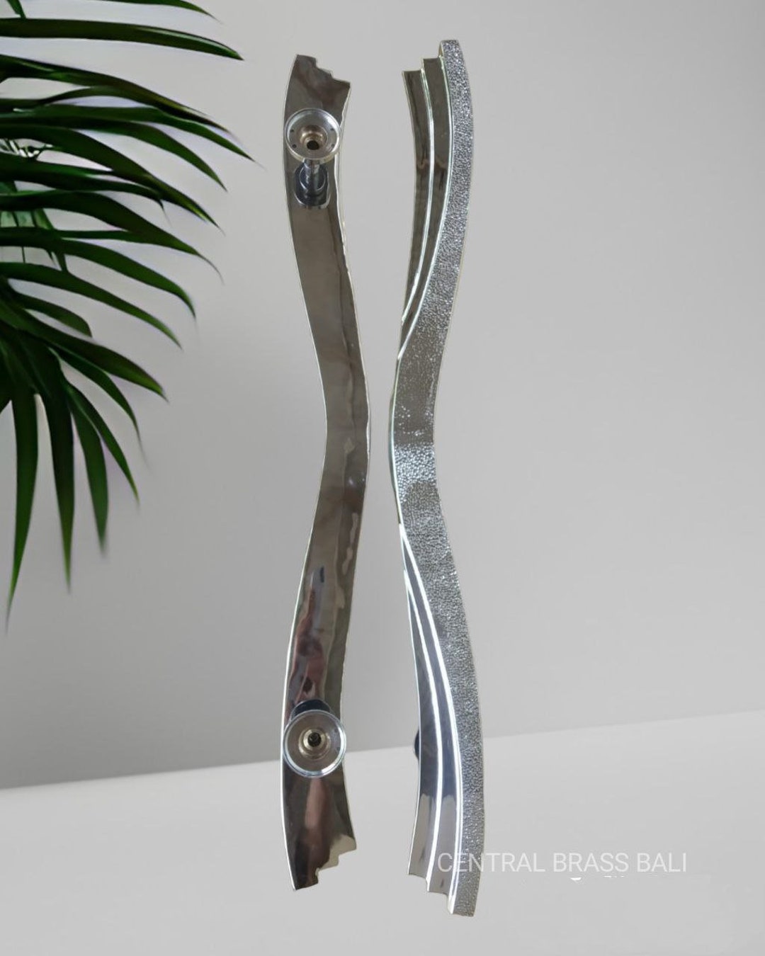 1x 80 Cm Large Wavy Handle, Ront Door Handle, Unique Front Door, Entry ...