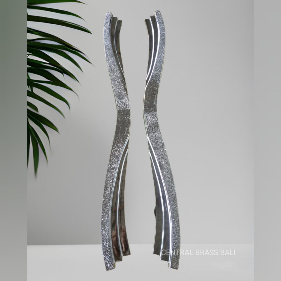 80 Cm Large Wavy Handle, Ront Door Handle, Unique Front Door, Entry ...