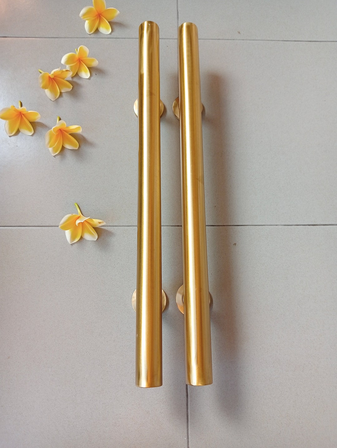 50 Cm Classic Door Handle Pair Antique, PLAIN Door Handle, Front Door ...