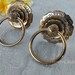 3.00 Solid Brass Sun Flower Ring Pull Knobs Retro Solid Round Riretrong ...
