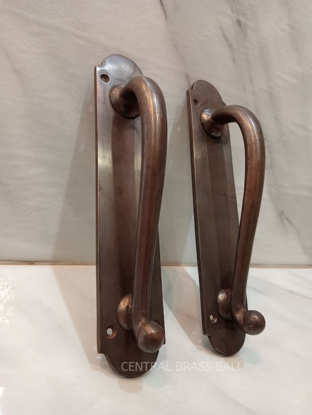27 Cm Classic Door Handle Pair Gold, French Door Pulls, Front Door ...