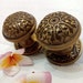 Pair Main Entry Door Pull SUN FLOWER Handles, Door Handle, Flower ...
