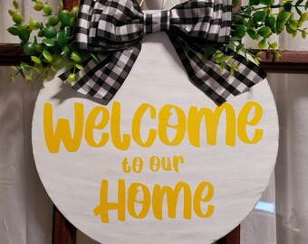 Bright Welcome Sign | Etsy