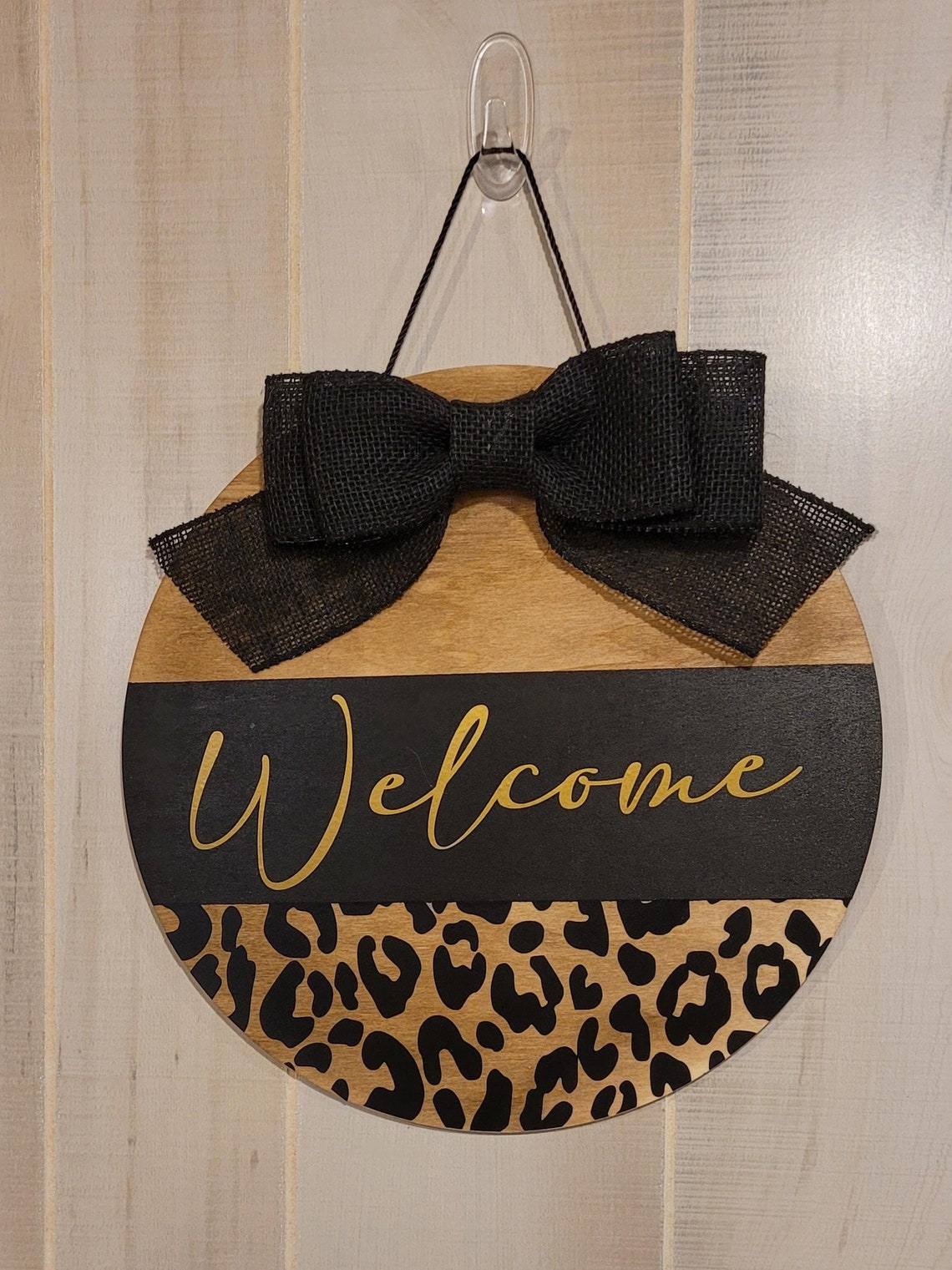 Leopard Print Welcome Sign | Etsy