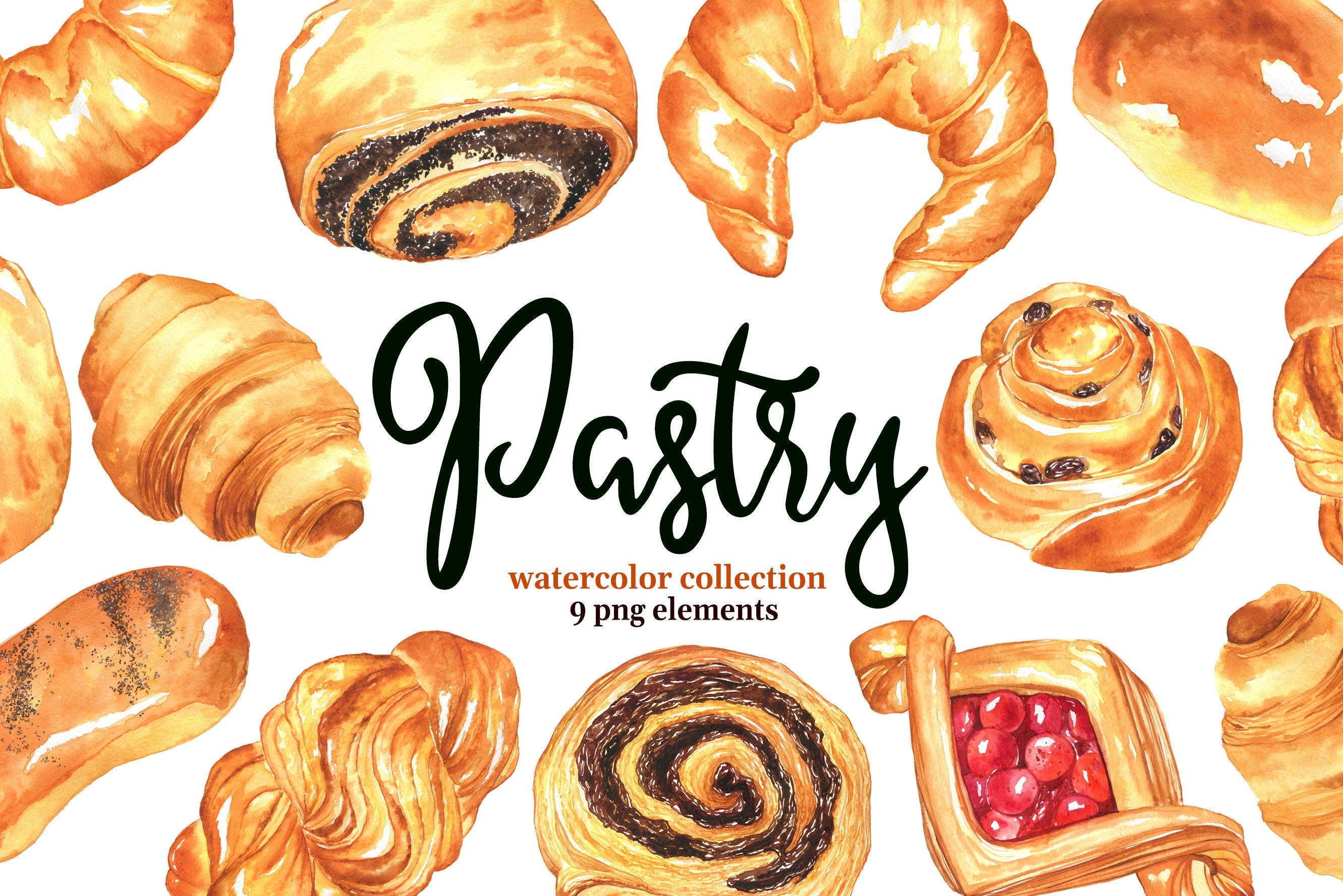 French Pastry Drawing