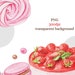 Watercolor Strawberry Cake and Desserts Digital Clipart. Valentine ...
