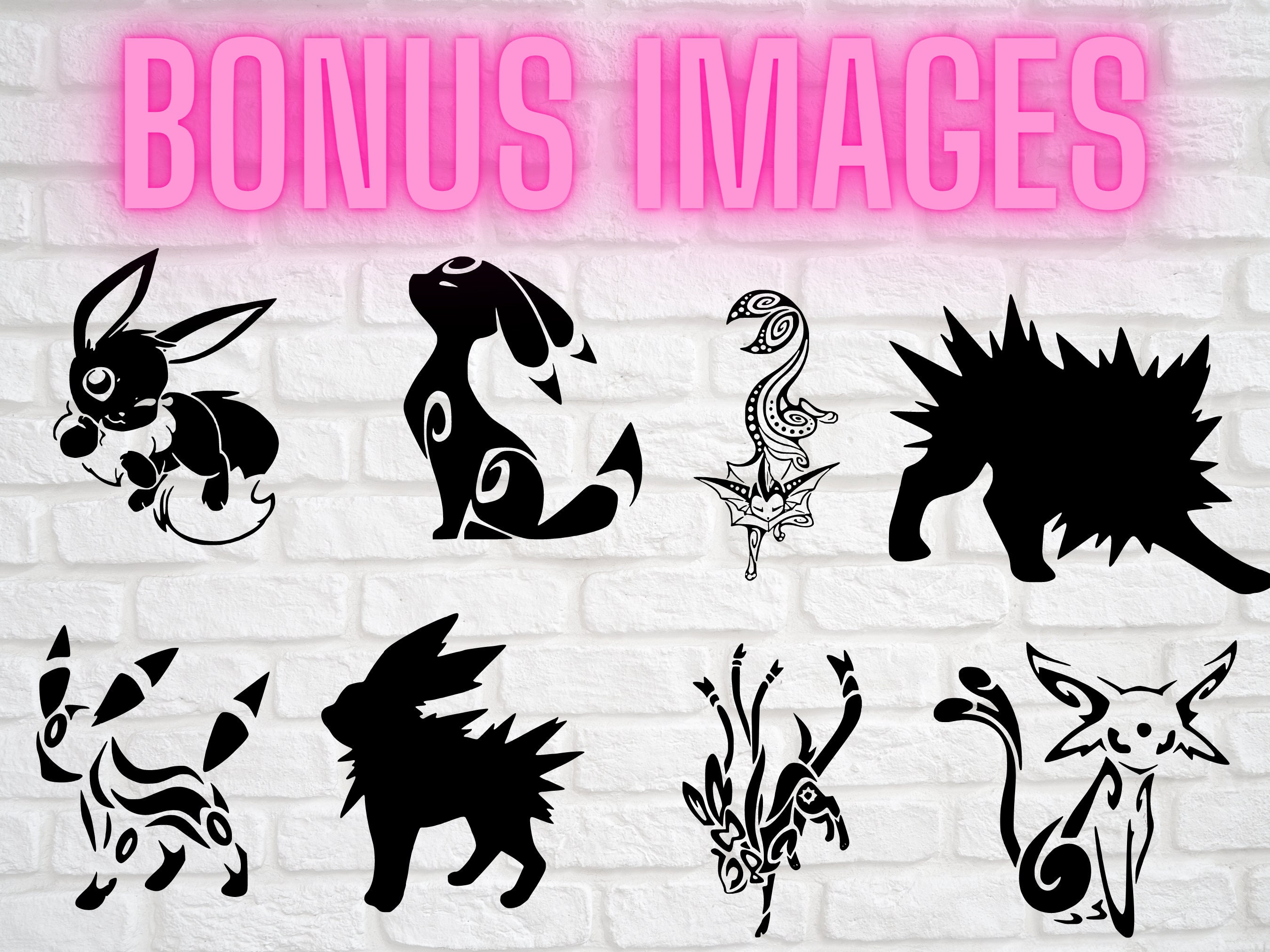 Eevee SVG pack 25 images | Etsy