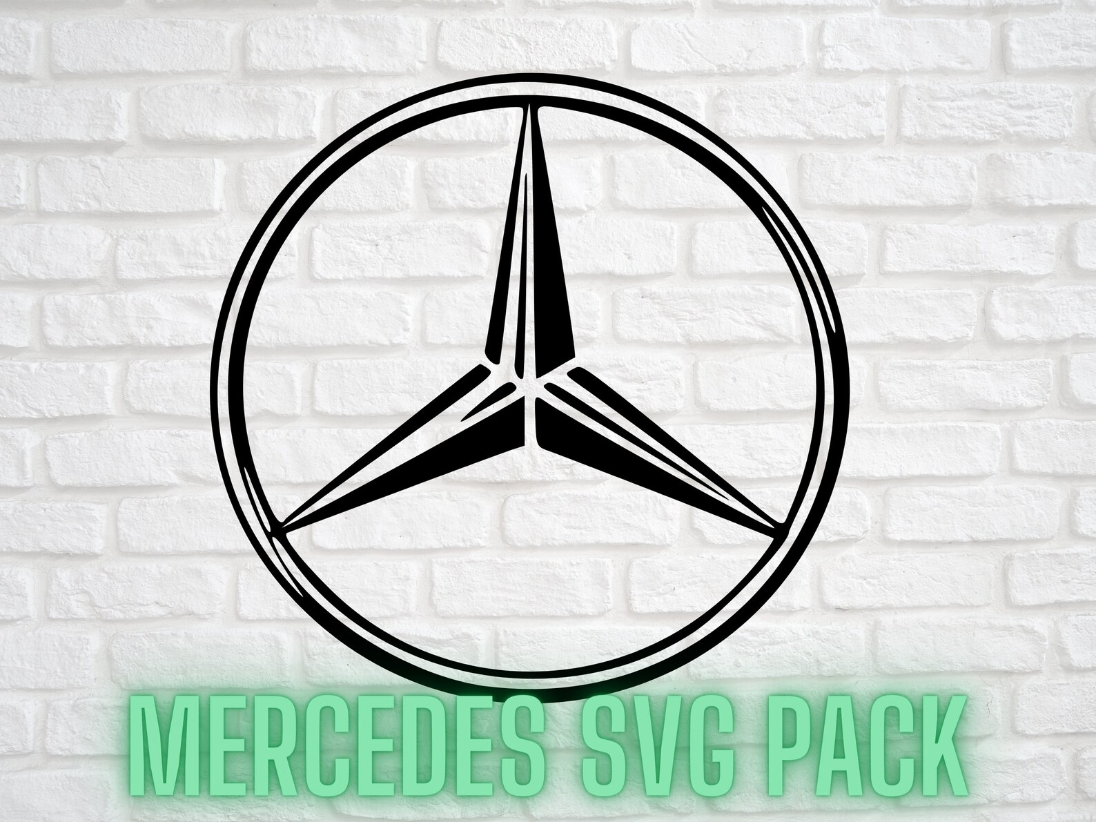 Mercedes Logo SVG Pack | Etsy