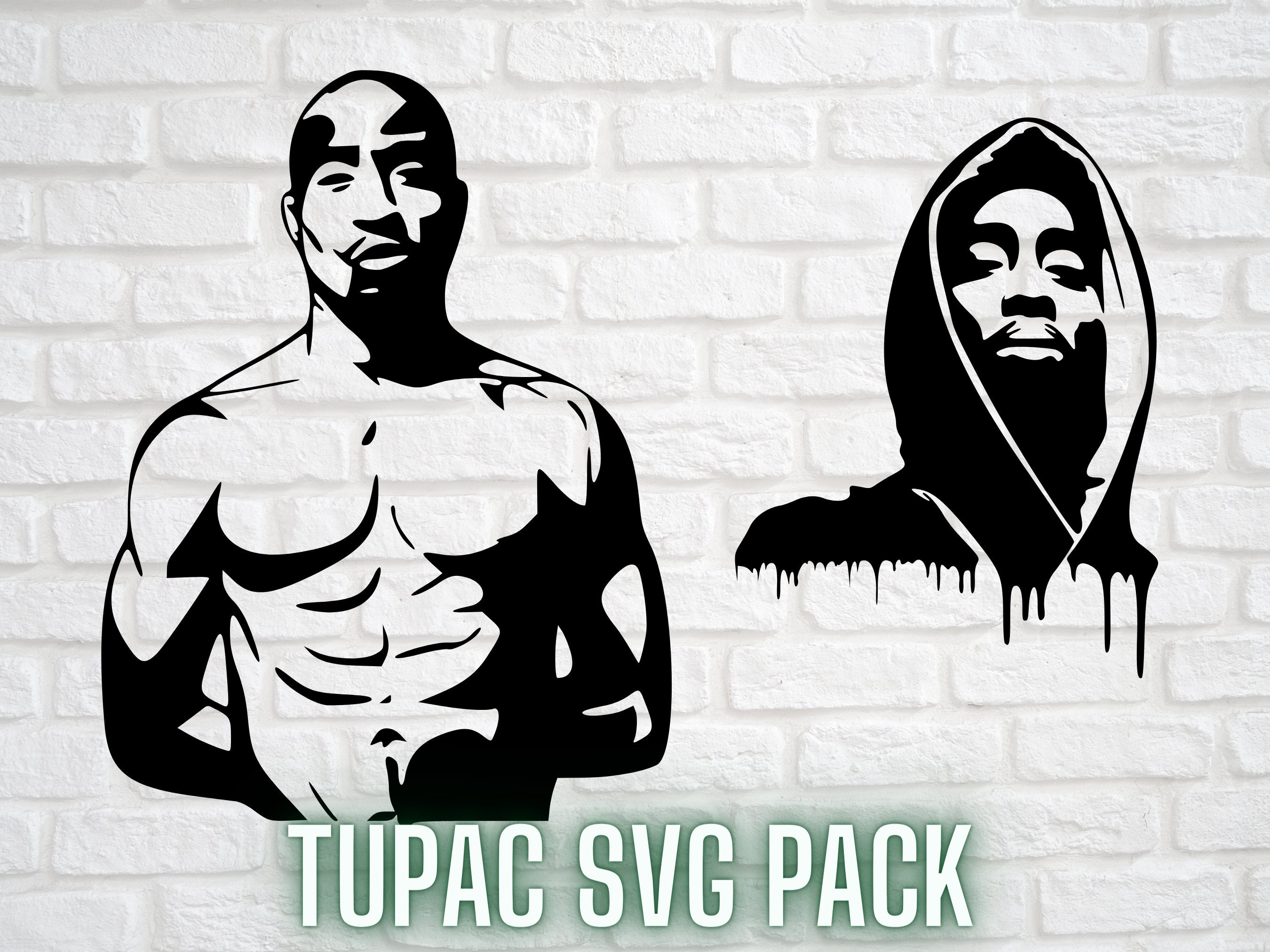 Tupac 2pac West Coast West Side Rapper SVG pack | Etsy