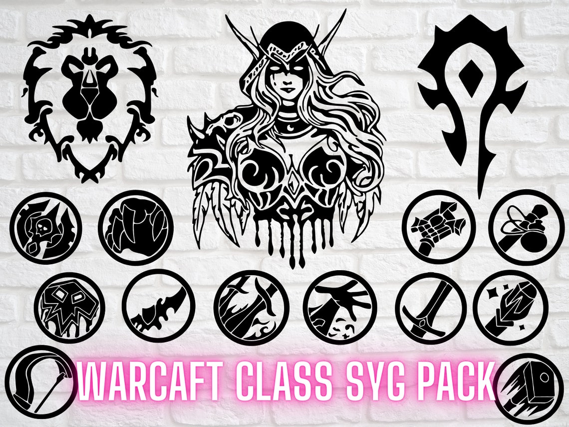 World of Warcraft Class Symbol SVG Pack. | Etsy