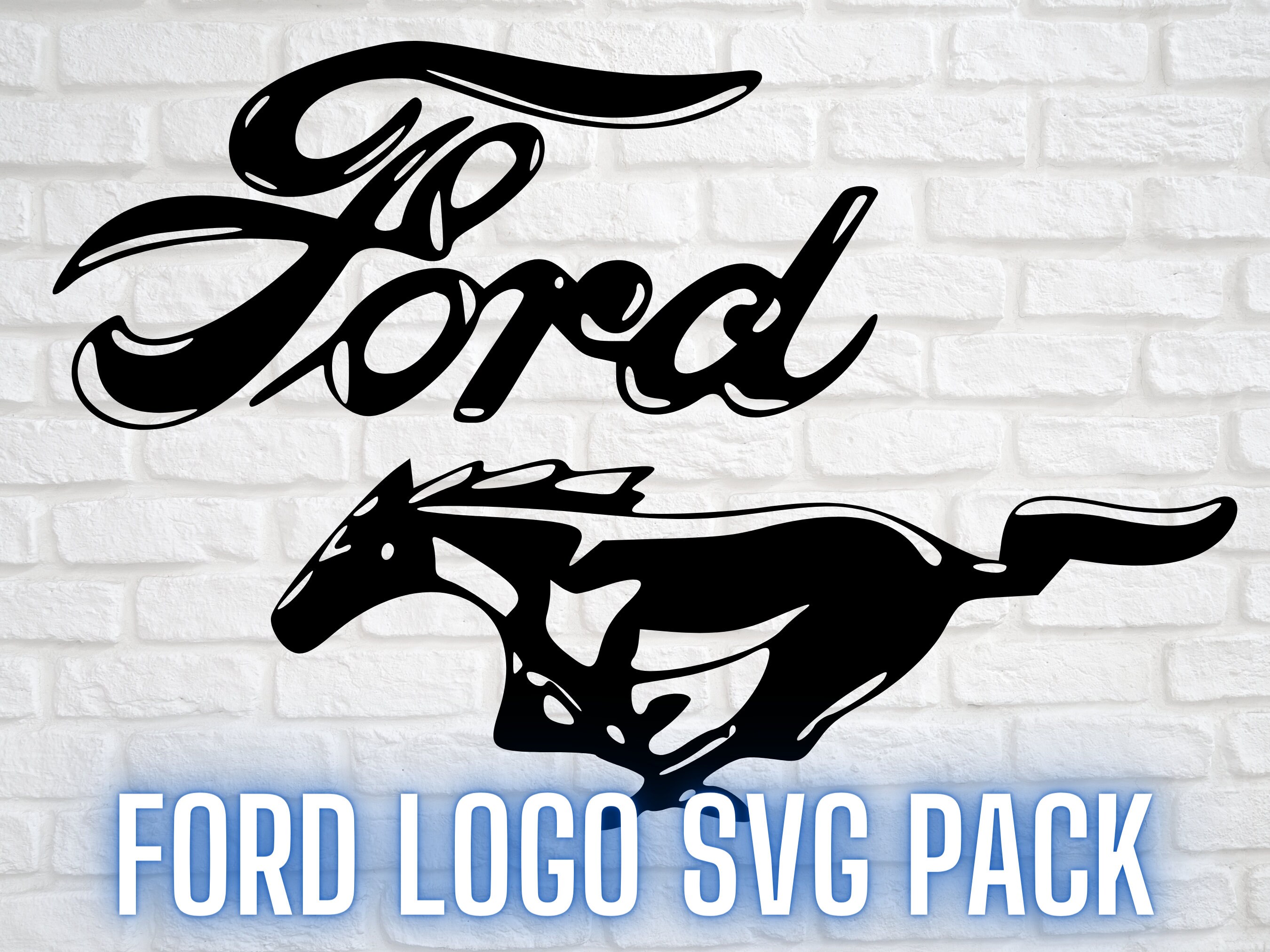 Vintage Ford Logo SVG Pack | Etsy