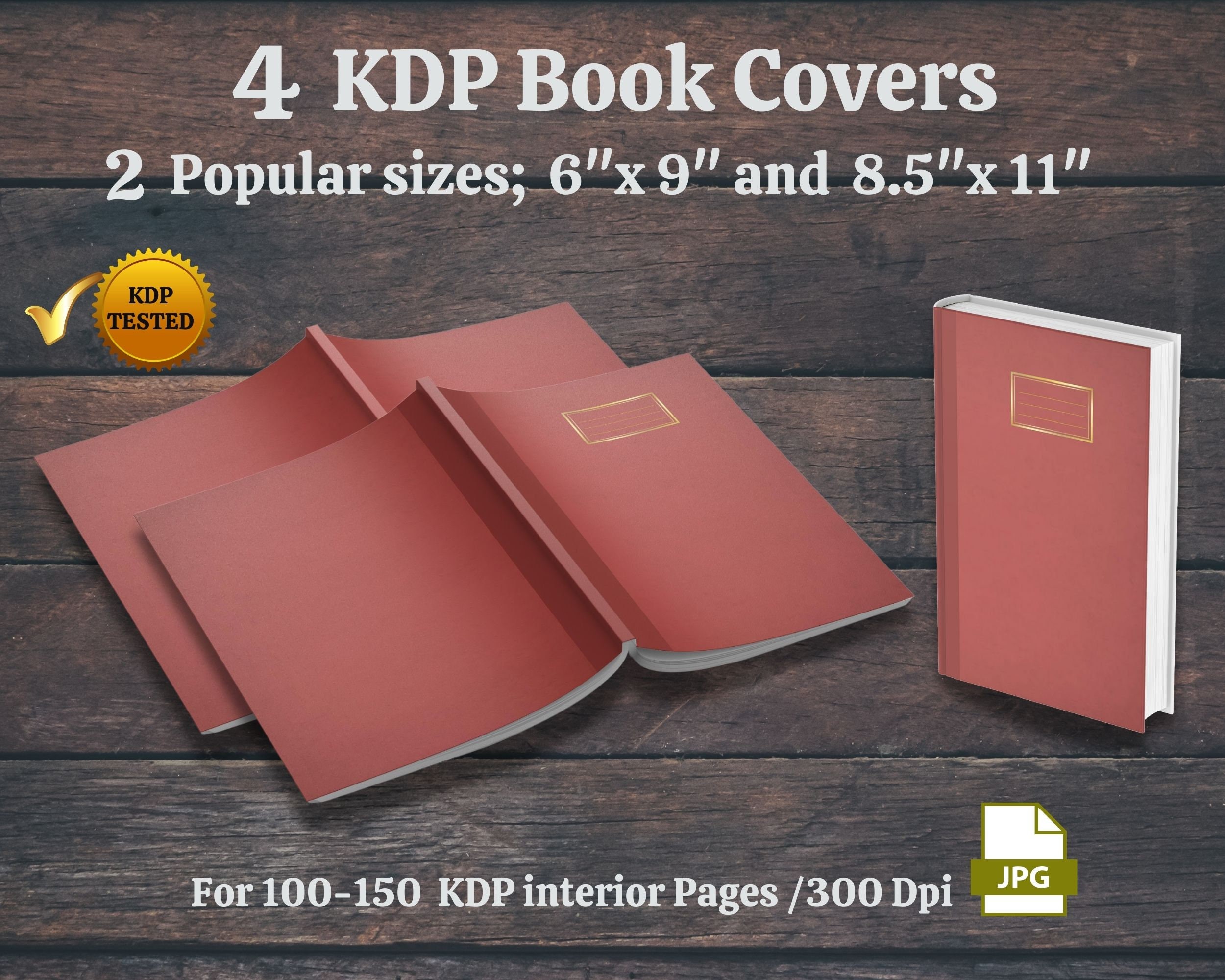 16 KDP Book Cover Templates / Each Design Comes in Two Sizes / 6x9 and ...