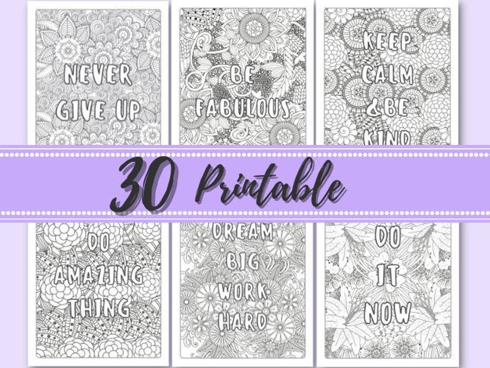 30 Positive Affirmation Coloring Pages, Adult Coloring Pages Printable ...