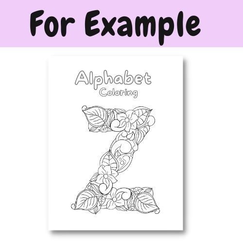 A-Z Alphabet Coloring Worksheets,kdp Interior,amazon Kdp,commercial Use ...