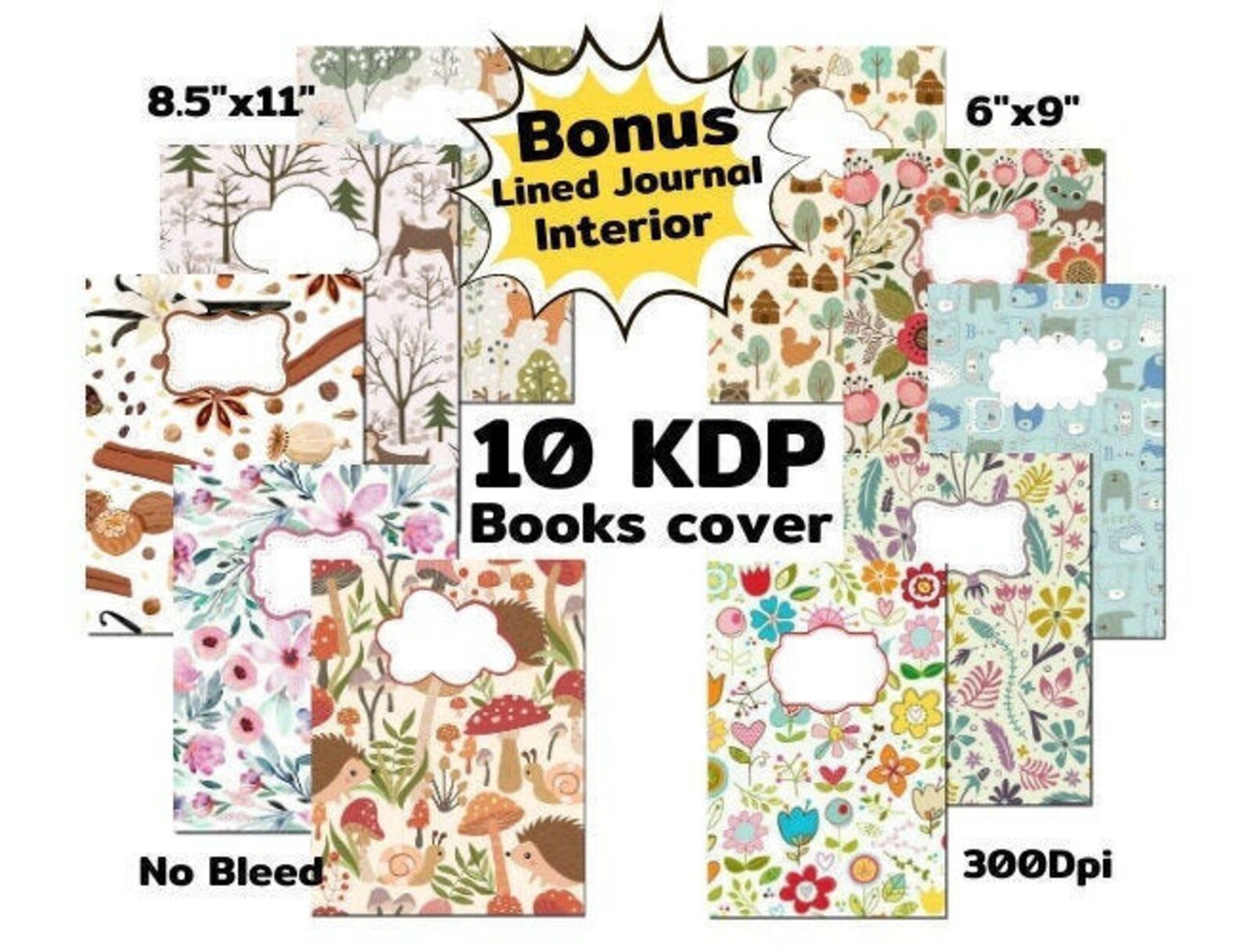 KDP Book Cover Template Bookcover TemplateBook Cover Design Etsy