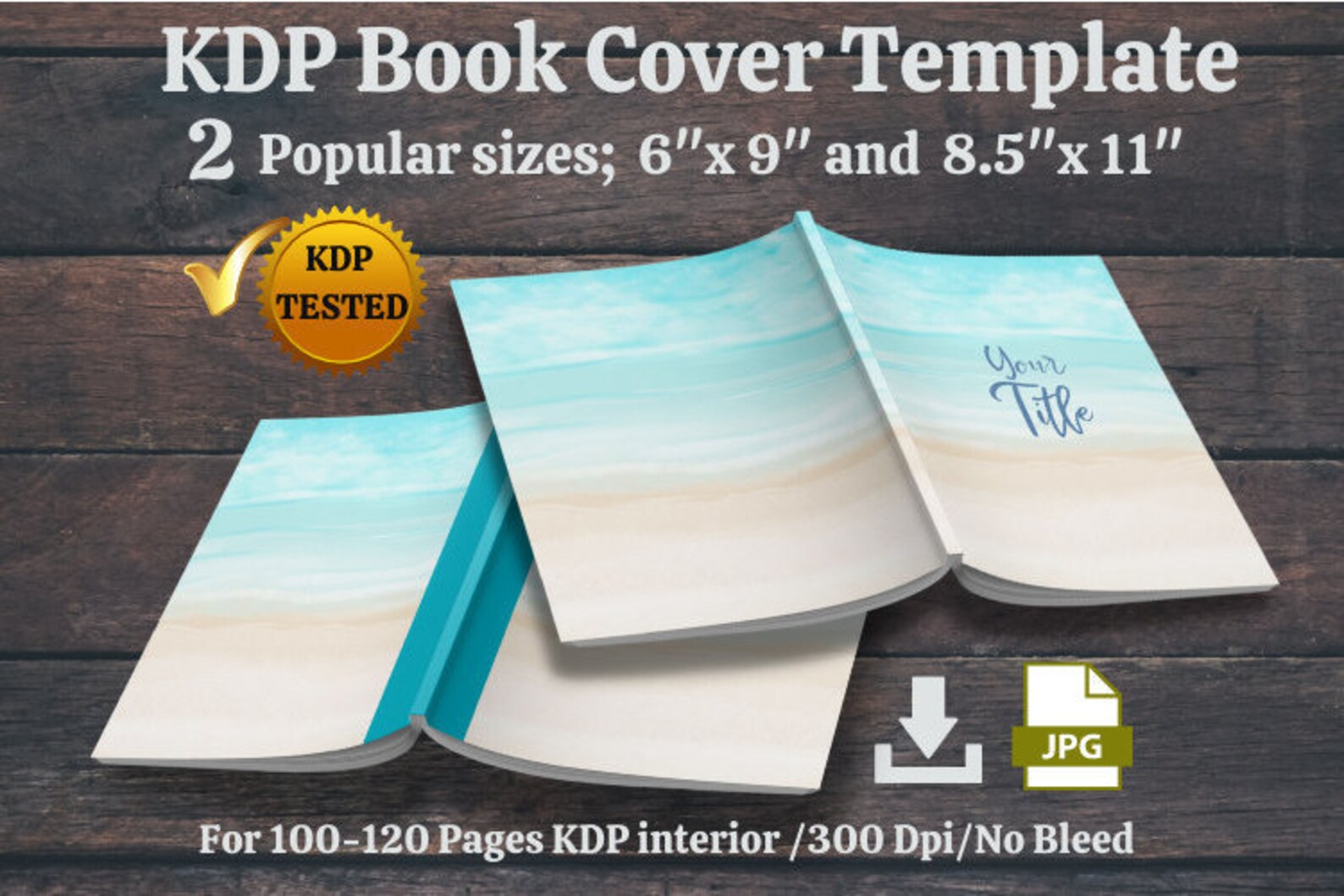 KDP Book Cover Template, Book Cover Template,book Cover Design With ...