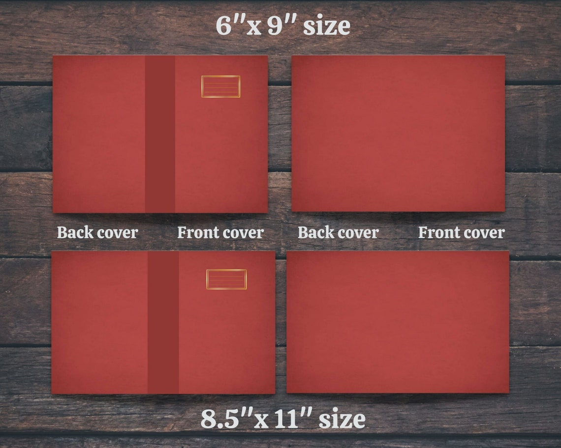 16 KDP Book Cover Templates / Each Design Comes in Two Sizes / 6x9 and ...