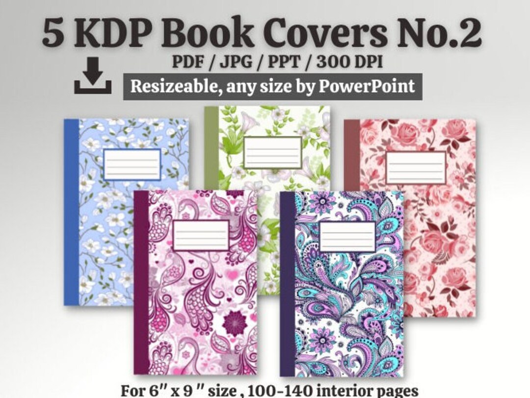 KDP Book Cover Template,book Cover Resizeable Any Size, Commercial Use ...