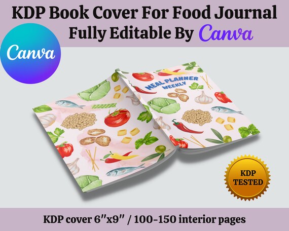 KDP Book Cover by Canva Template Fully Editable - Etsy