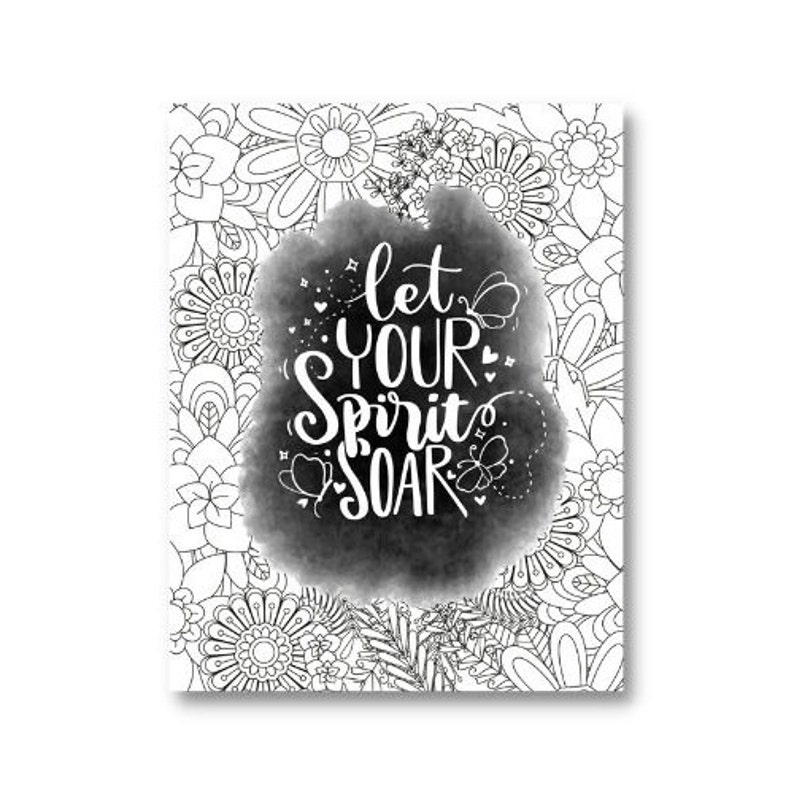 62 Positive Quotes Coloring Pages for KDP and Print at Home - Etsy