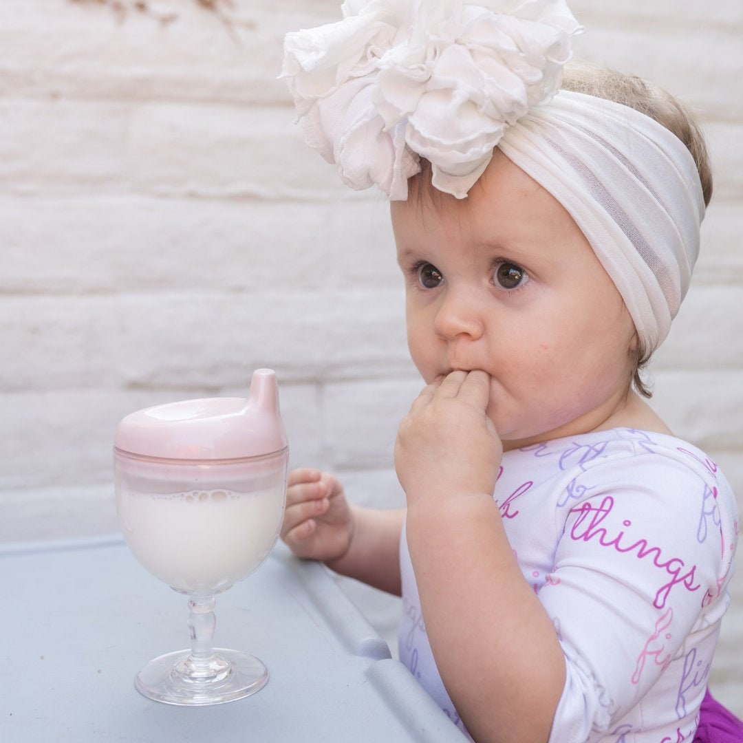 Fancy Kids Goblet Sippy Cup, BPA Free Plastic Wine Sippy Cup Goblet ...