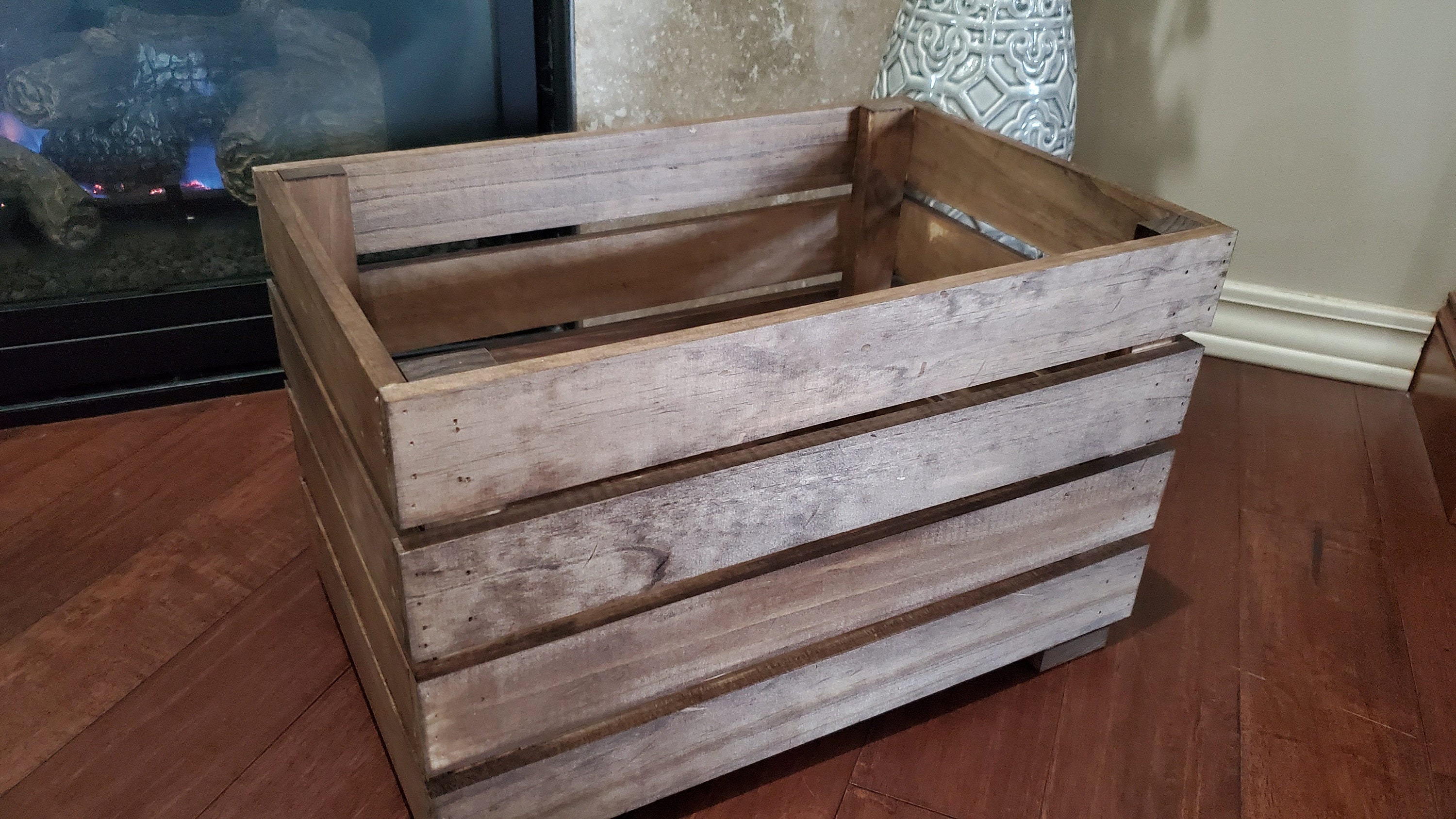 Large Wooden Crate - Customizable - Etsy