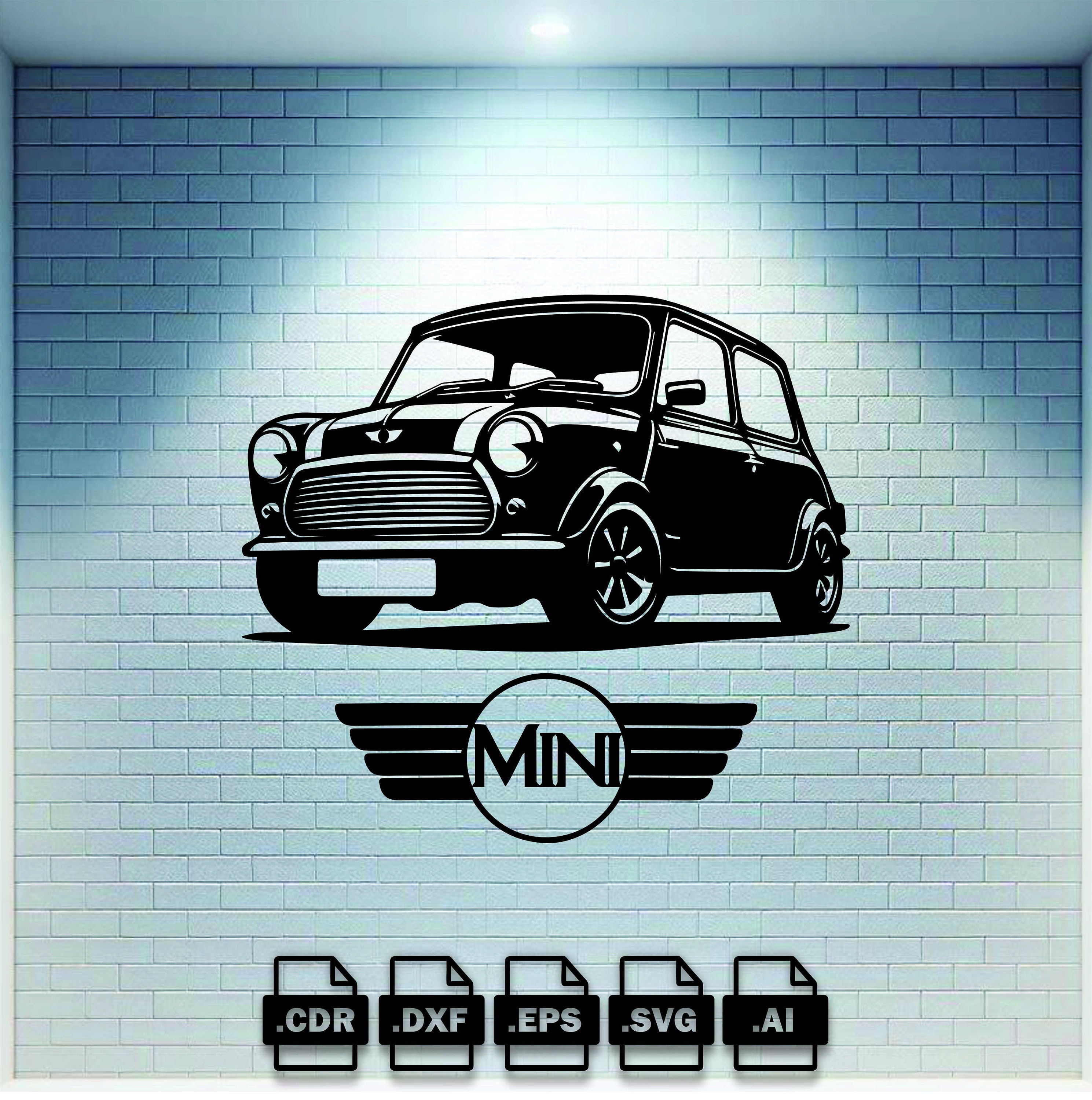 Combo Cuadro Mini Cooper Wall art. 3 versiones en un archivo. - Etsy España