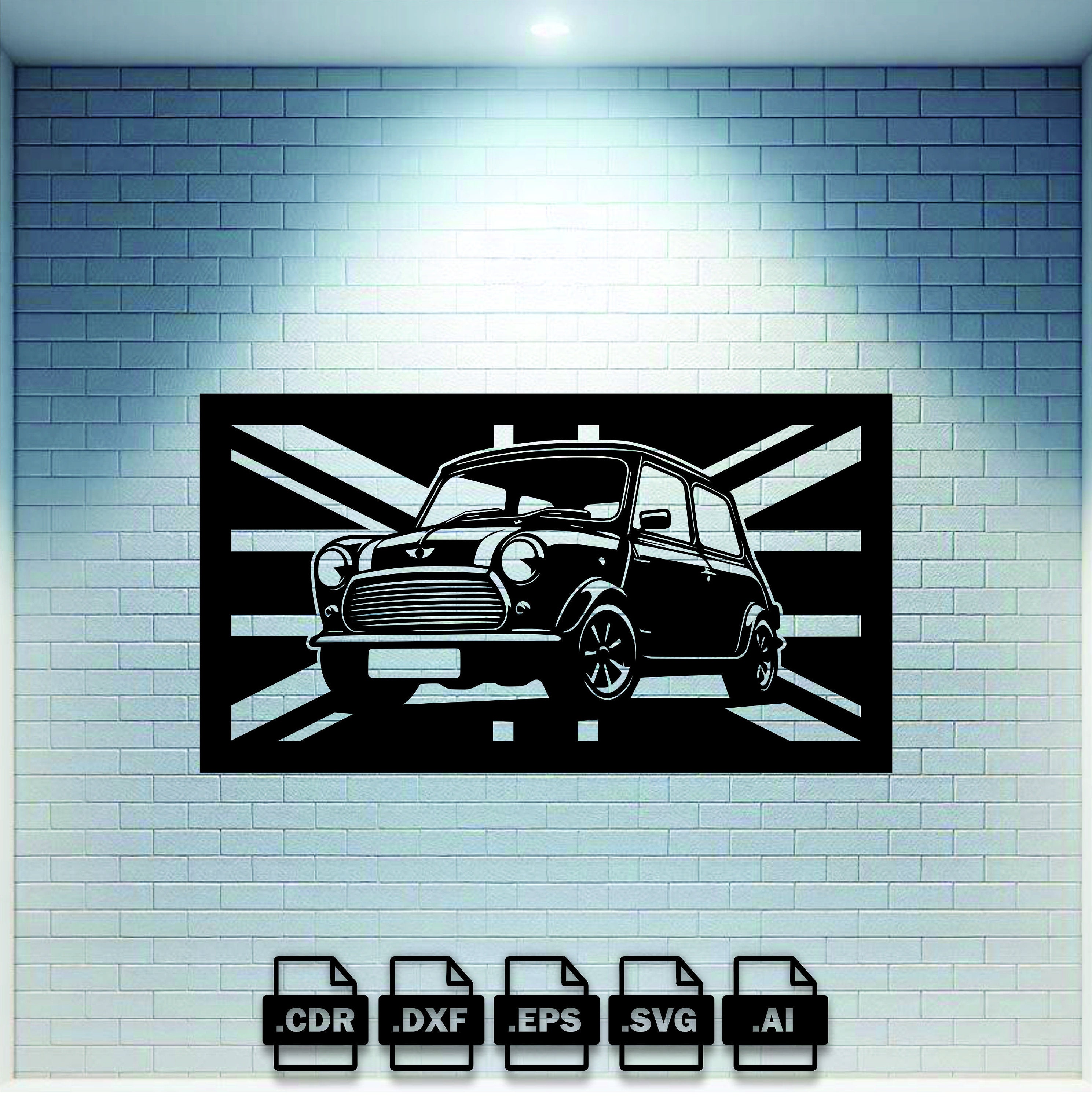 Combo Cuadro Mini Cooper Wall art. 3 versiones en un archivo. - Etsy España
