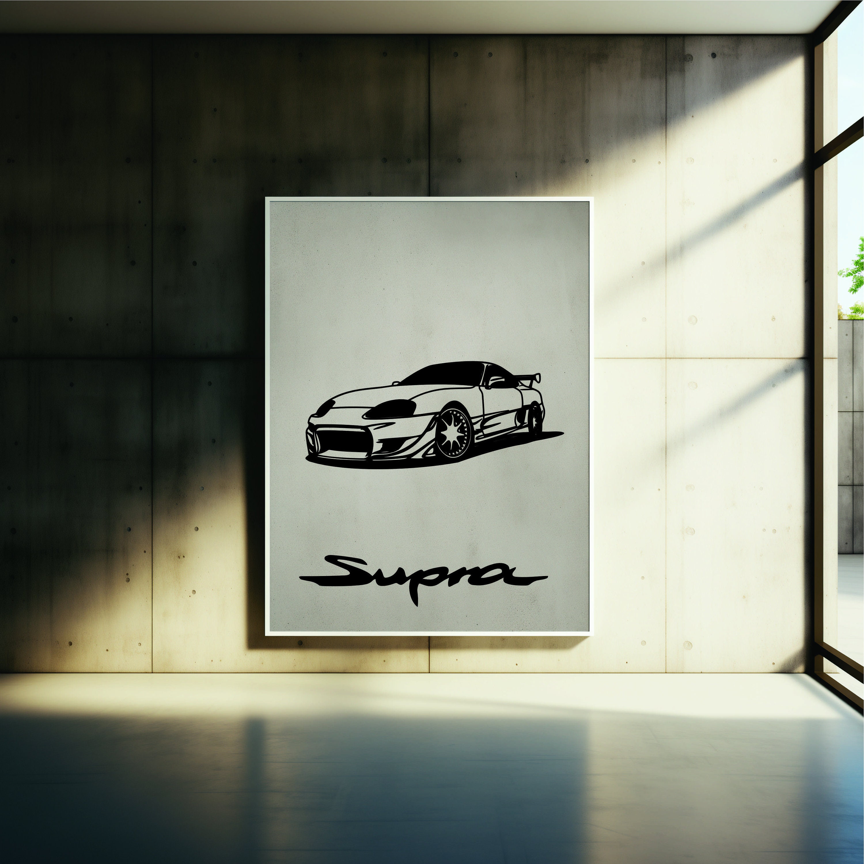 Toyota Supra MK4 JDM Frame Combo. 2 Versions in One File. Includes Logo ...