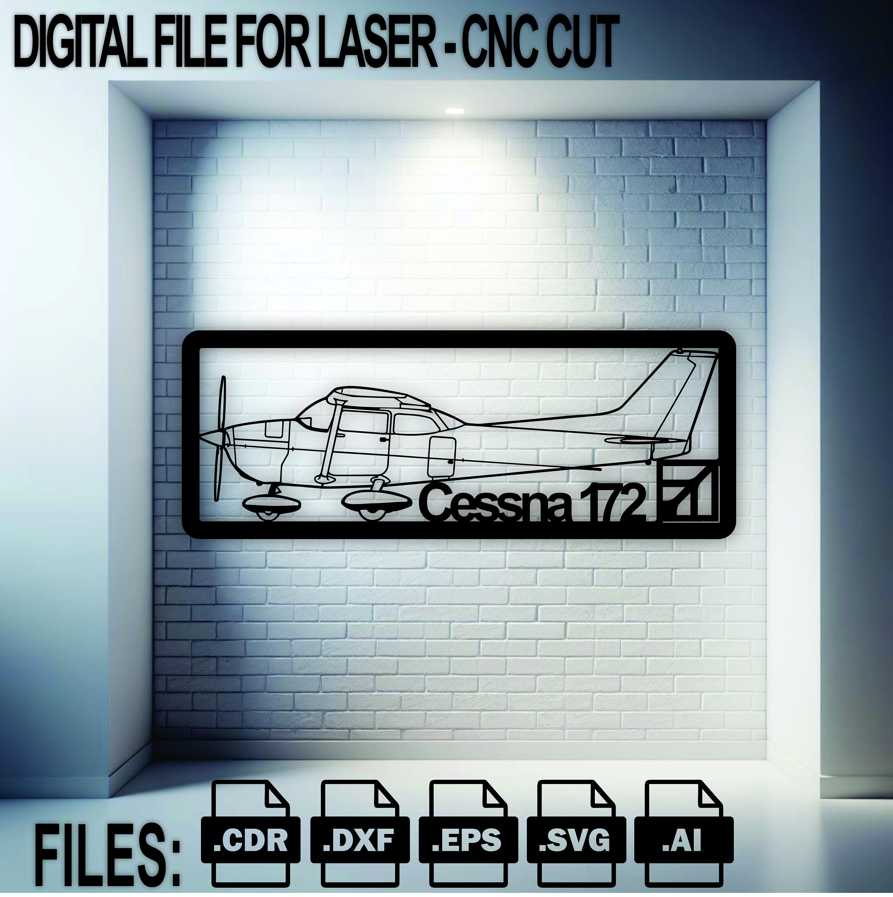 Cessna 172 Wall Art. File for Laser Cut. - Etsy