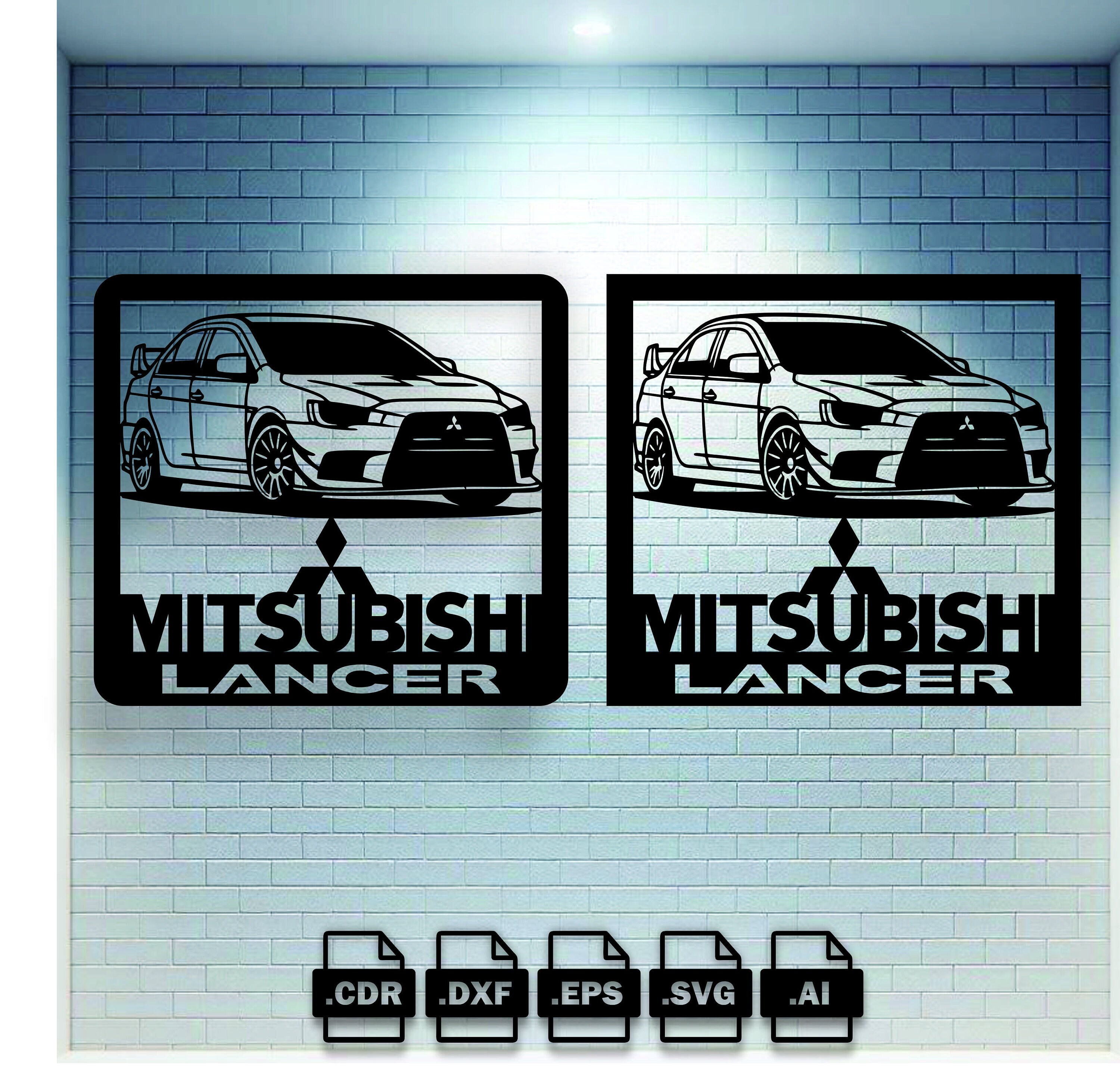 Combo Cuadros Mistsubishi Lancer JDM. 2 versiones en un archivo ...