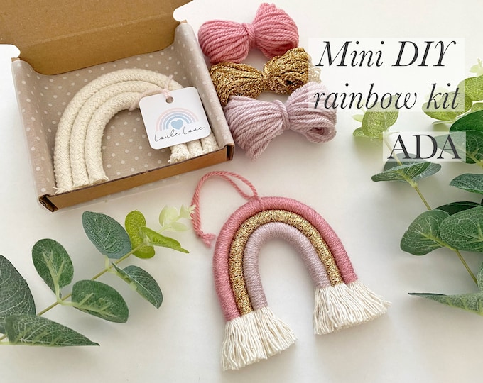 Custom DIY Rainbow Kit Hanging Macrame Rainbow Macrame Rainbow Kit - Etsy