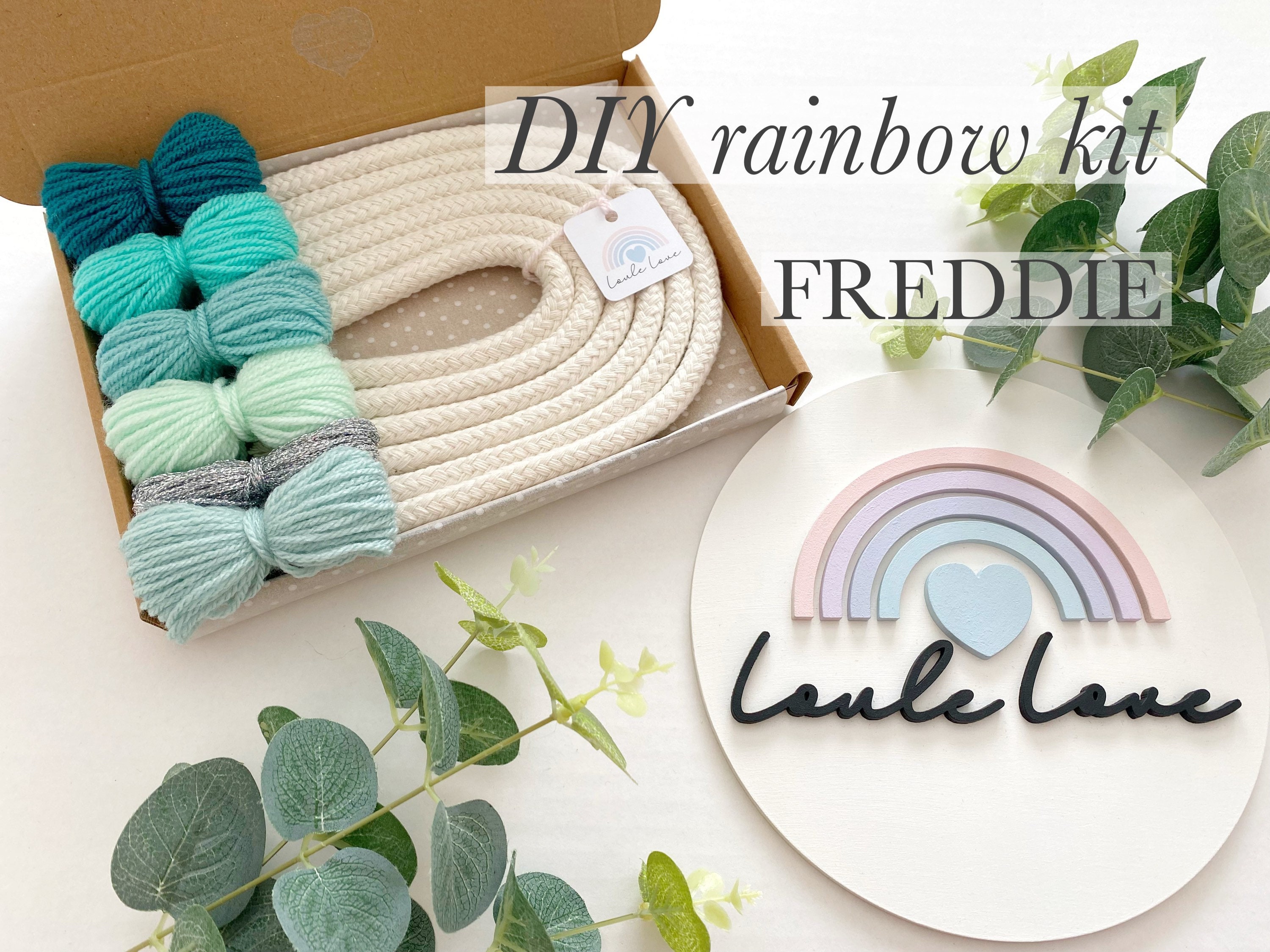DIY Macrame Rainbow Craft Kit: Craft Box Gift - Loule Love - Etsy