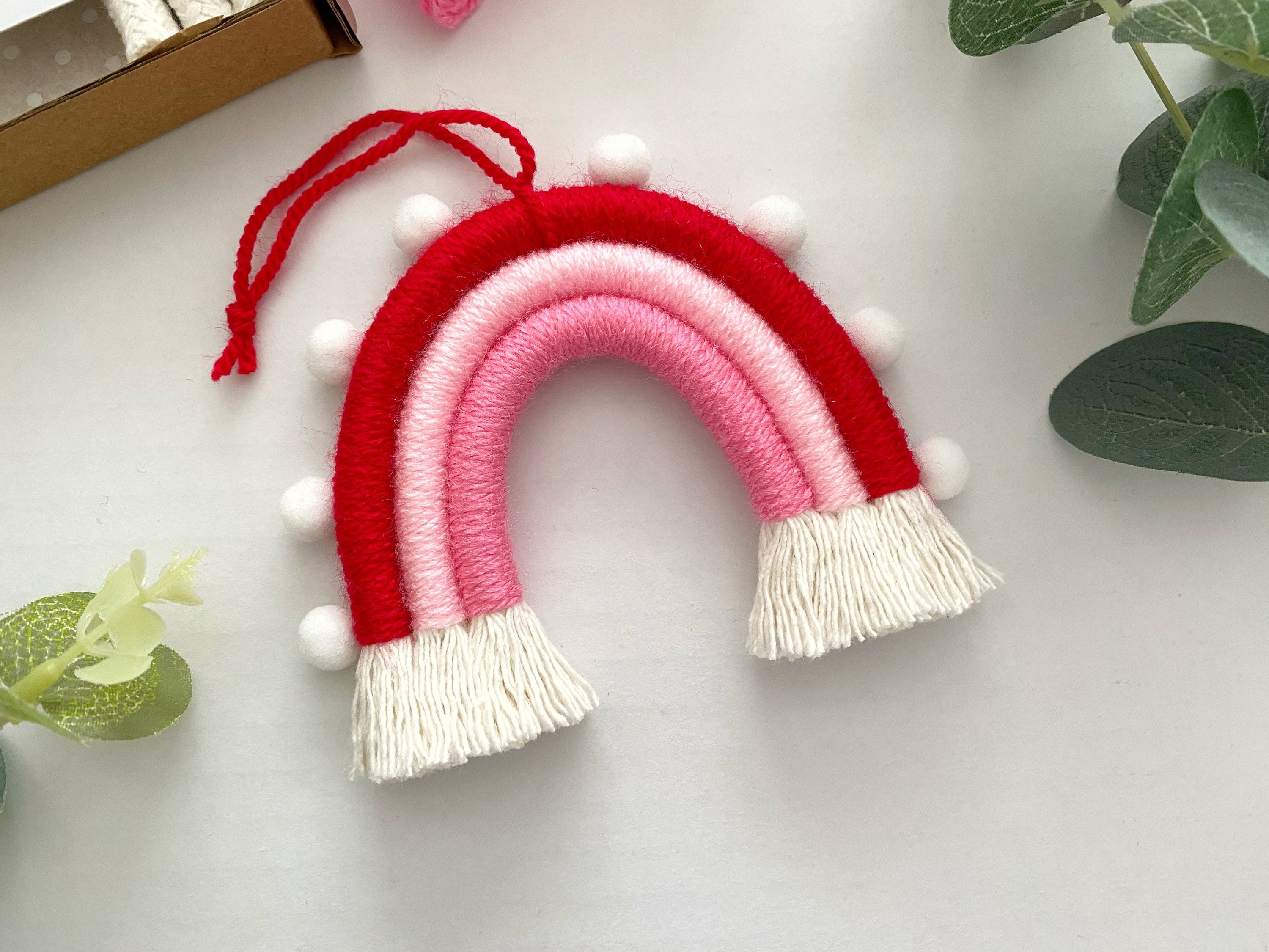 DIY MINI Macrame Rainbow Craft Kit: Easter Gift - Loule Love - Etsy