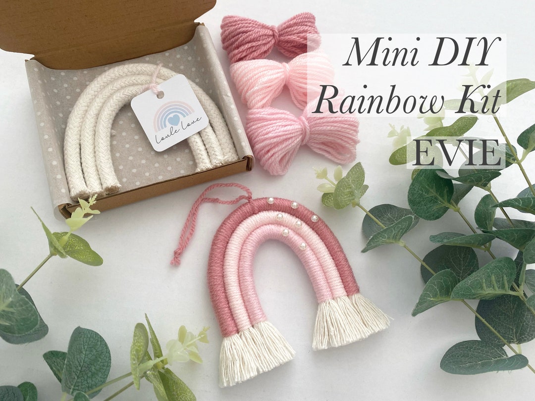 Mini Macrame Rainbow DIY Craft Kit: 'evie' - Loule Love - Etsy