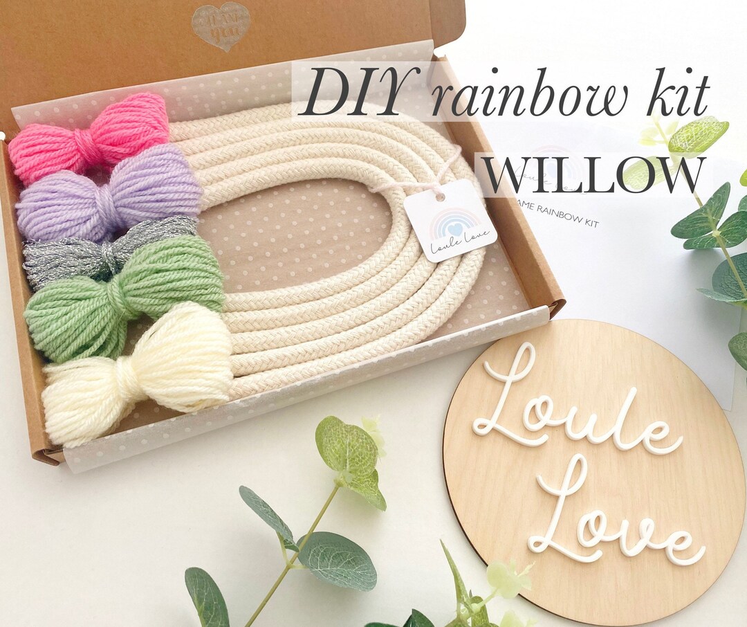 DIY Macrame Rainbow Kit, Craft Box, DIY Craft Kit, Gift Box, Make Your ...