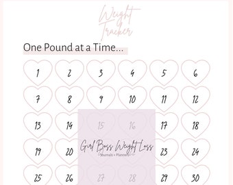Weight Loss Tracker,colored Weight Loss Tracker, Weight Loss Journal ...
