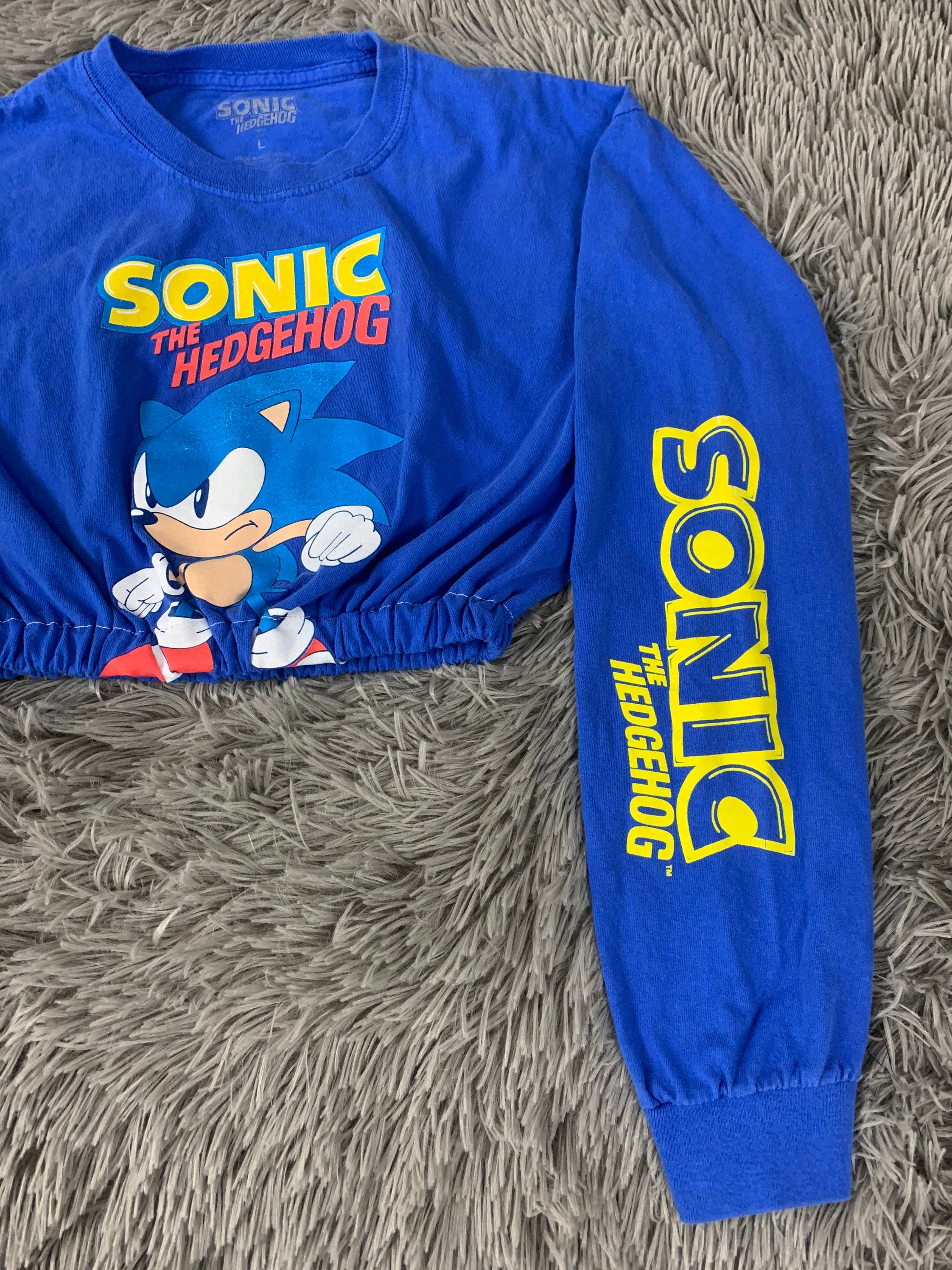 Nachgearbeitetes Sonic Crop Top Gr. L | Etsy
