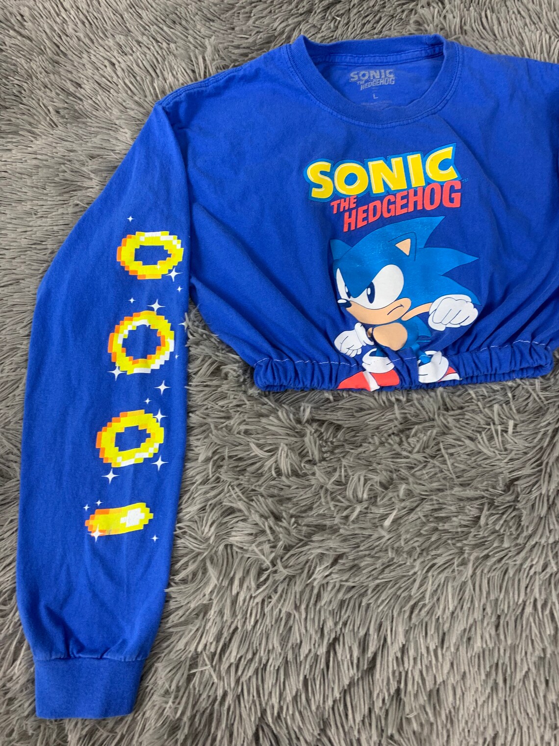 Nachgearbeitetes Sonic Crop Top Gr. L | Etsy