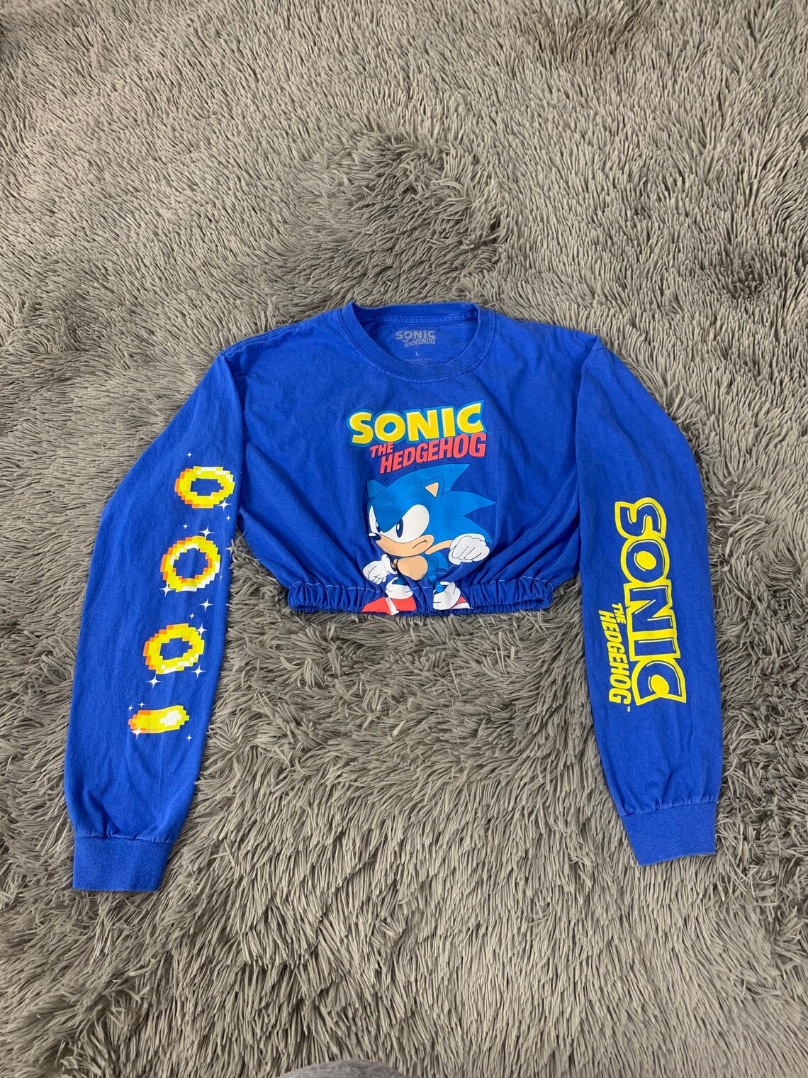Nachgearbeitetes Sonic Crop Top Gr. L | Etsy