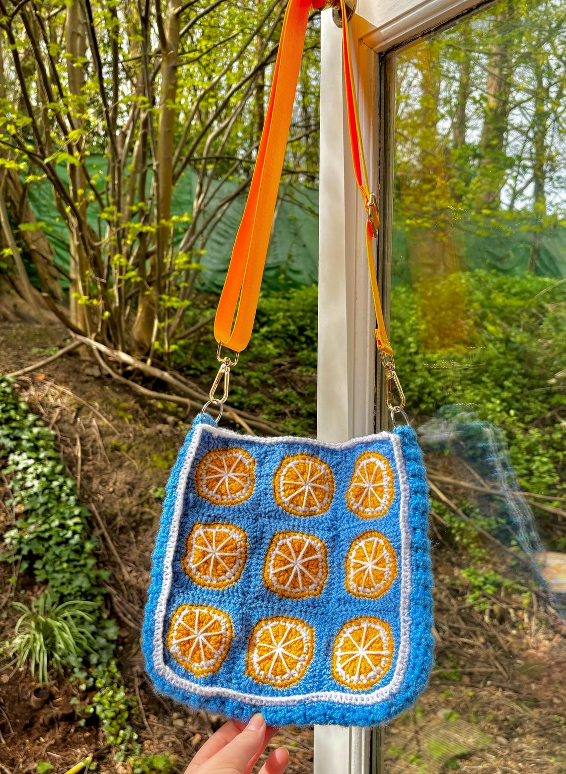 Crochet Lemon Slice Bag - Etsy