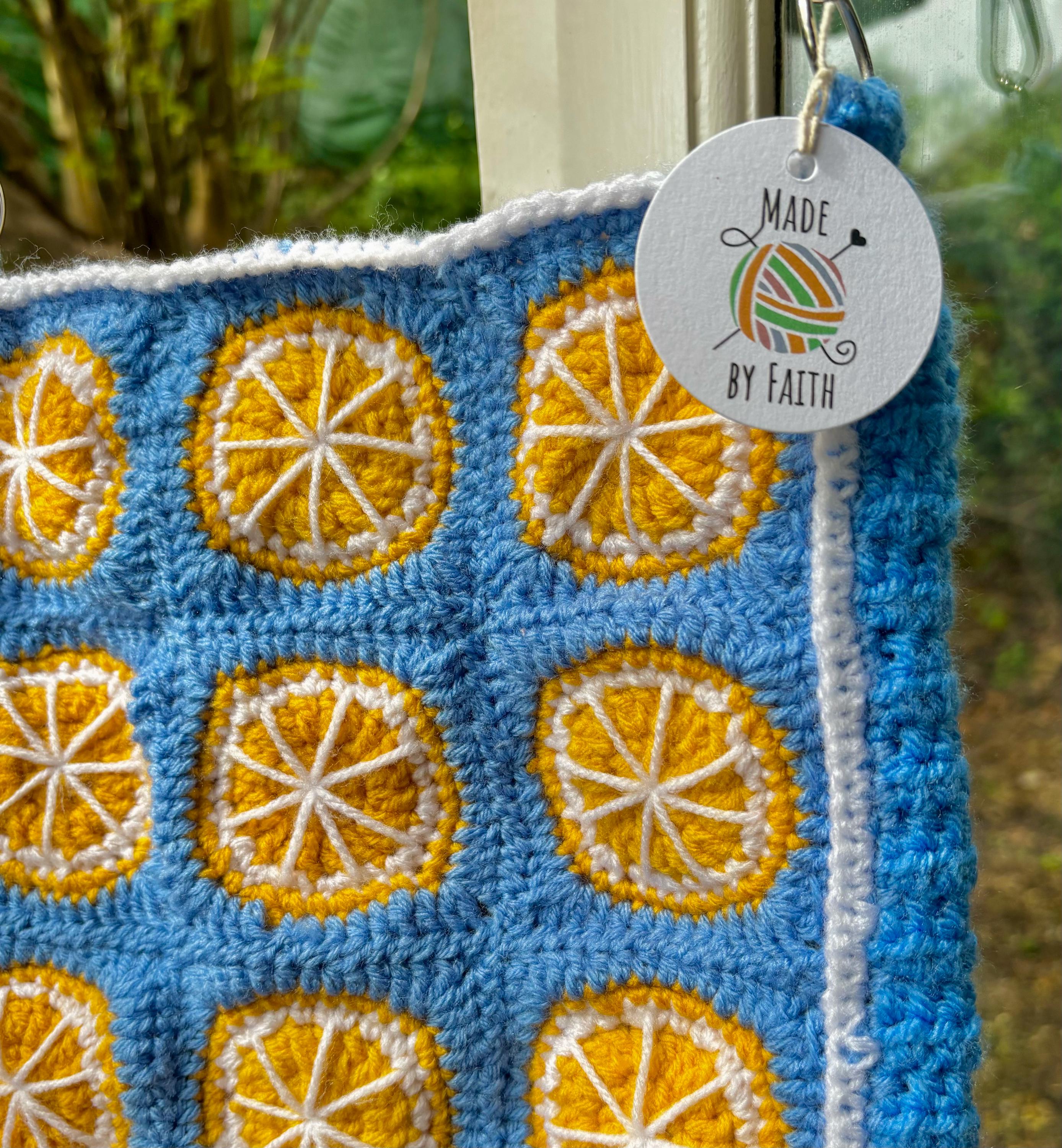 Crochet Lemon Slice Bag - Etsy
