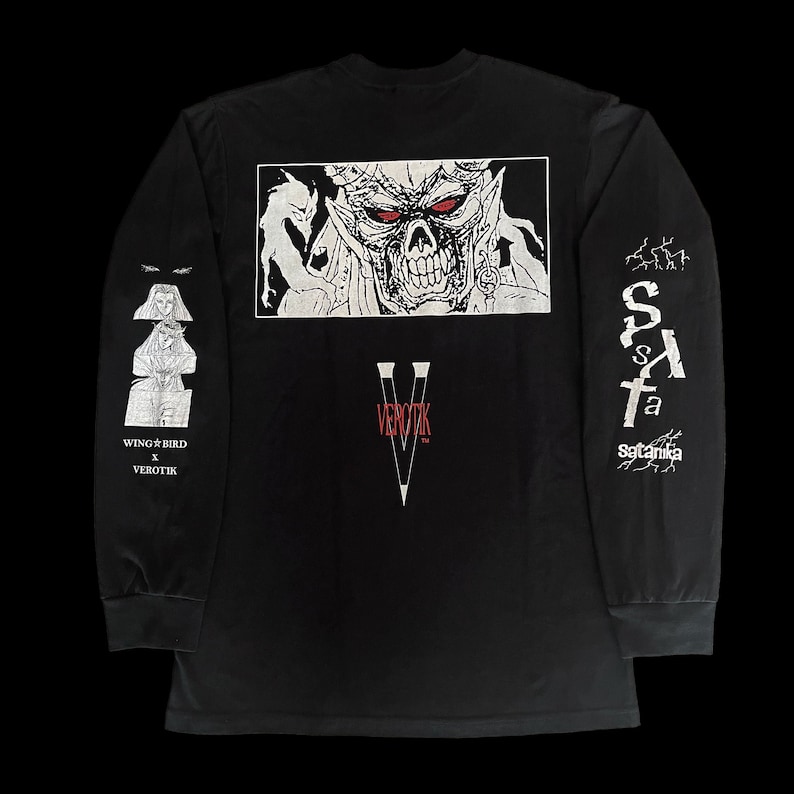 Verotik Satanika X Long Sleeve Shirt, Wingbird Art - Etsy