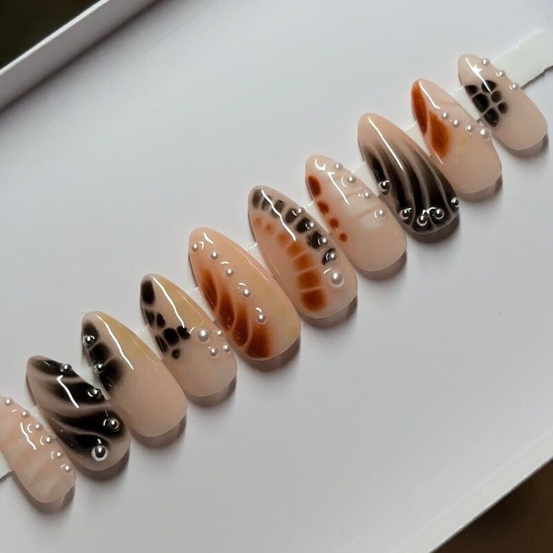 Fall Press on Nails - Etsy